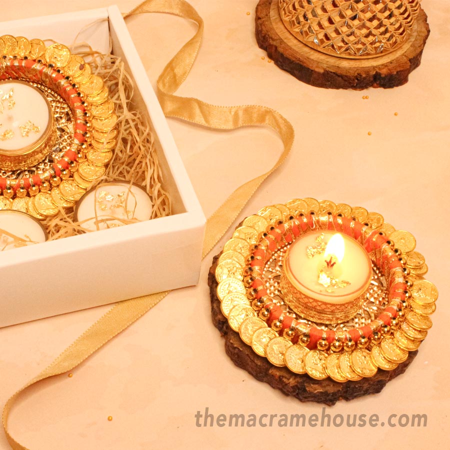 Coin Tealight Holder Set | Handcrafted & Eco-Friendly Gift